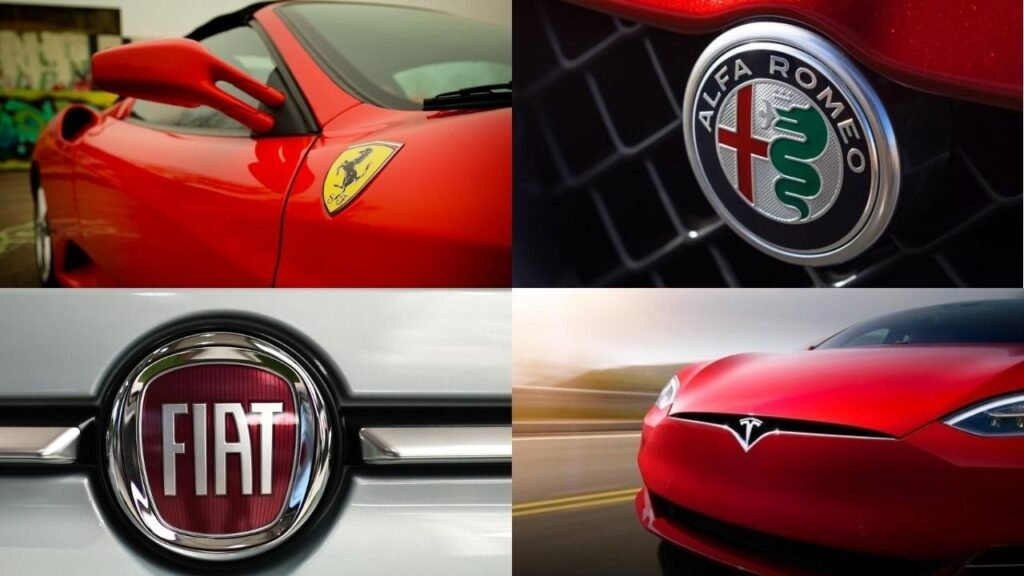 Top 20 Famous Red Car Logos With Names And Brands They Represent